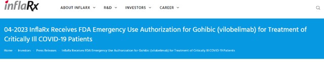 C5a抗体获批治疗重症新冠，InflaRx股价大涨84%，舒泰神拥有中国权益_财富号_东方财富网